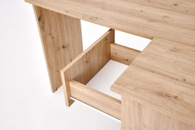 Rohový psací stůl Bega dub artisan