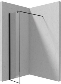 Deante Kerria Plus, sprchová zástěna typu Walk-In, systém Kerria Plus - 40 cm, černá, DEA-KTS_N84P
