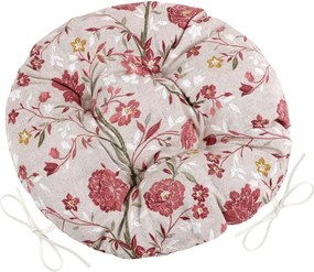 Bellatex Sedák EMA kulatý prošívaný Růžová 40 cm, (průměr)