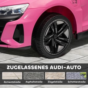 Dětské elektrické autíčko na dálkové ovládání, bezpečnostní pásy, klakson, hudba, světlomety, do 5 km/h, 3-5 let, růžové