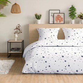 Lenjerie de pat dublu din bumbac AmeliaHome Averi Constellation, 200 x 200 cm