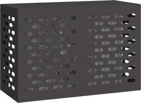 vidaXL Ochrana klimatizace Černá 90 x 40 x 60 cm Ocel [865890]