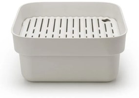 Brabantia SINK SIDE Mísa na mytí nádobí s odkapávačem 37,4x34,4x16,1 cm -světlá šedá