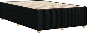 Rám postele bez matrací černá 120x190 cm textil 3284923