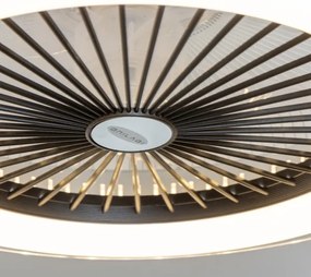 Brilagi - LED Stmívatelné svítidlo s ventilátorem RONDA LED/48W/230V černá + DO