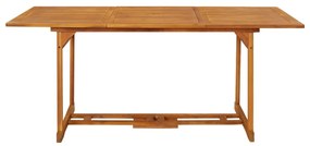 vidaXL Zahradní jídelní stůl 180 x 90 x 75 cm masivní akáciové dřevo