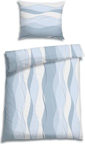 XXXLutz POVLEČENÍ, flanel, modrá, 140/220 cm Florella - Povlečení - 004388024003