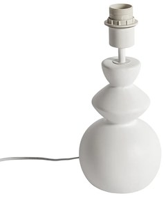 Designová stolní lampa bílá keramika 15 cm bez stínidla - Alisia