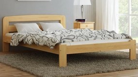 Dřevěná postel Sara 180x200 + rošt ZDARMA (Barva dřeva: Ořech)