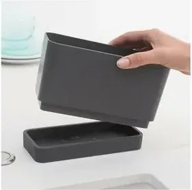 Brabantia Organizér ke dřezu tmavě šedá / plast / 8.5 x 19 x 11.5 cm