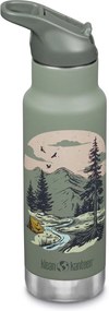 Dětská nerezová termolahev Klean Kanteen Insulated Kid Classic Narrow 12oz- mountain scape