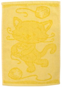 Profod Dětský ručník Cat yellow 30x50 cm