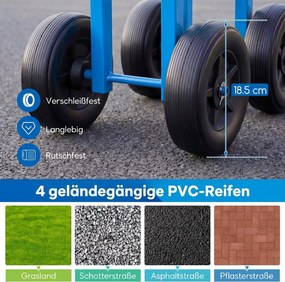 Costway Zahradní vozík na kolečkách Rolovací pracovní sedák s 360 °