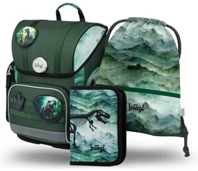BAAGL SET 3 Ergo Dino: aktovka, penál, sáček