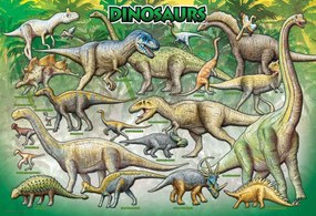 Puzzle eurographics puzzle dinosauři 100 dílků
