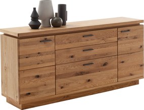 XXXLutz ŠIROKÁ KOMODA, dub, 180/84/44 cm Linea Natura - Šuplíkové komody - 001700023019