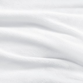 Goldea mikroplyšové elastické prostěradlo deluxe - bílé 180 x 200 cm