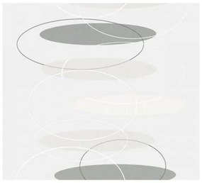 Samolepicí statická fólie na sklo, transparentní, Kruhy, 45 cm x 15 m