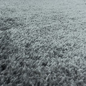 Ayyildiz koberce Kusový koberec Fluffy Shaggy 3500 light grey kruh - 200x200 (průměr) kruh cm