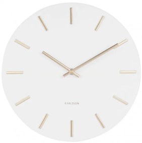 Designové nástěnné hodiny 5821WH white Karlsson 30cm