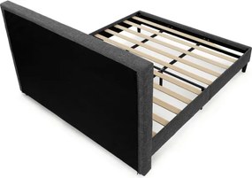 Manželská postel šedá 180x200 cm BED-M180 GREY2