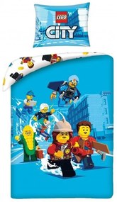 HALANTEX Povlečení Lego City blue Bavlna, 140/200, 70/90 cm