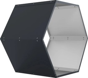 Přístřešek na dřevo G21 HEX 53 - 92 x 60 cm, antracitový [63900517]