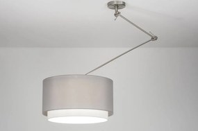 Závěsné designové šedé svítidlo nad stůl Piega Yersey