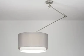 Závěsné designové šedé svítidlo nad stůl Piega Yersey