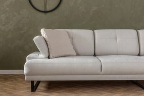 Hanah Home Čtyřmístná pohovka MUSTANG béžová pravá 560ARE1212