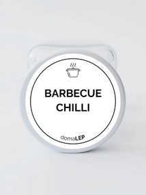 Samolepka na kořenky BARBECUE CHILLI bílá 5 cm tučné písmo