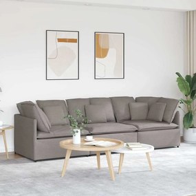 Modulární pohovka s polštáři textil taupe 3321272