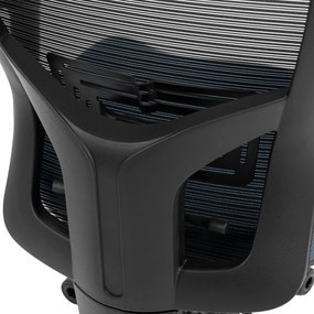 Ergonomická kancelářská židle MERTON - modrá síťovina