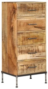 vidaXL Komoda se zásuvkami 45 x 35 x 106 cm masivní mangovníkové dřevo