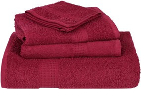 Saunové osušky FROGN 2 ks bordó 80x200 cm 360 g/m² 136743