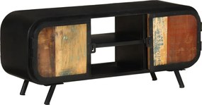 vidaXL TV stolek 110 x 30 x 45 cm masivní recyklované dřevo [328414] Barva: Hnědá a zelená