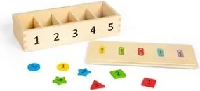 Bigjigs Toys Třídění barev, tvarů a čísel / od 12 měsíců
