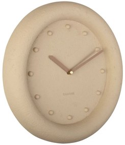OnaDnes -20% Time for home Béžové kulaté nástěnné hodiny Eirene 30 cm