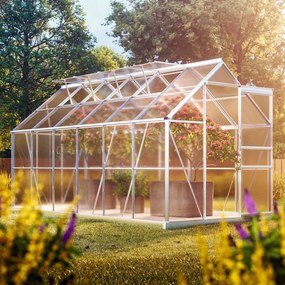 Deuba Zahradní skleník XL - 380x190x195cm + základna
