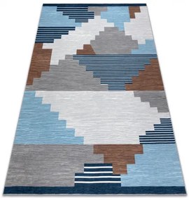 koberec ANTIKA 124 tek, moderní geometrický omyvatelný béžový / mod velikost 160x220 cm | krásné koberce cz