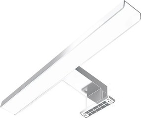 Mereo, Mereo Led koupelnové osvětlení nad zrcadlo, stříbrné, 40 cm, 7 W, 455 lm, 4000 K, IP44, 230 V, MER-CN700G40