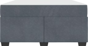 Rám postele s matrací Tmavě šedá 160 x 200 cm textil 3399297