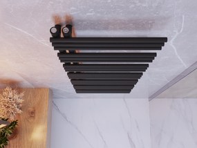 Erga Aquatic, topné těleso 1400x500 mm, 577W, černá, ERG-LAV-AQUA-14050-BK