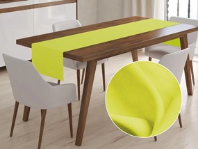 Biante Dekorační běhoun na stůl Rongo RG-026 Žlutozelený 20x140 cm