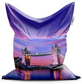 Sablio Sedací vak Classic Londýn Tower Bridge - 200x140 cm