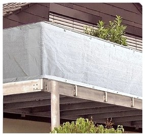 Bílá plastová balkonová zástěna 300x90 cm - Garden Pleasure