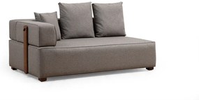 Designová rohová sedačka Galatea 360 cm šedá - pravá