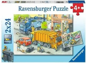 Ravensburger Úklidové a odtahové služby / 2x24 dílků / od 4 let