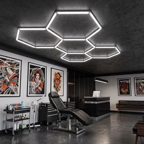 Toolight Toolight, LED stropní svítidlo HEXAGON 5 modulů, JNH051-H, bílá, OSW-56243