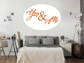 You & Me samolepka na zeď šíře 75 cm